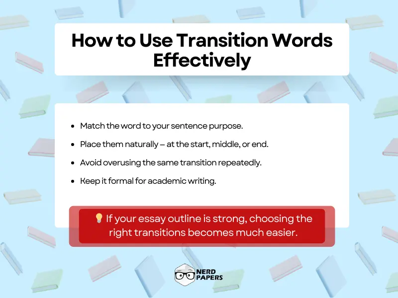 Transition Words for Essays | Types & Examples
